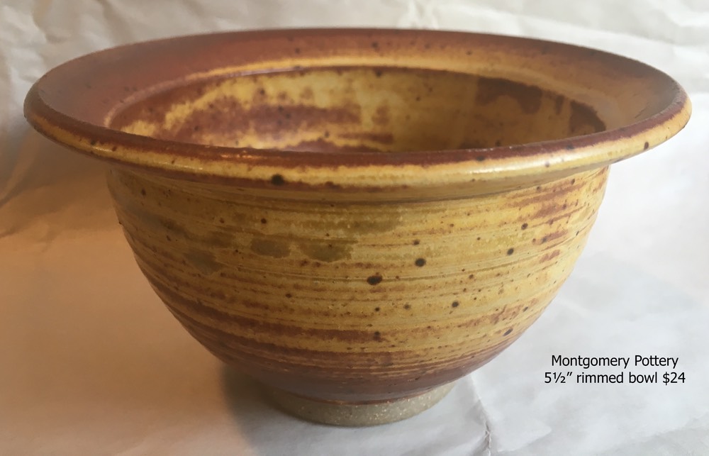 Rimmed bowl, Shaner red - $24 | at Webatuck Village | Drew Montgomery